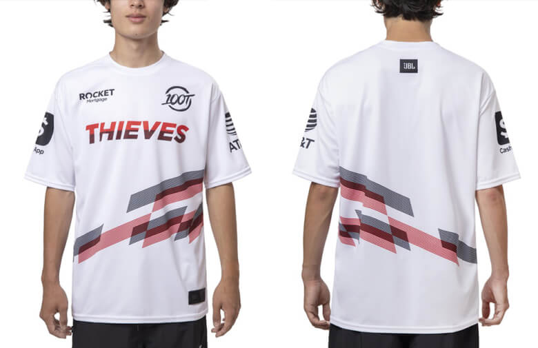 100 Thieves 2021 Cardinal jersey - The Gaming Wear
