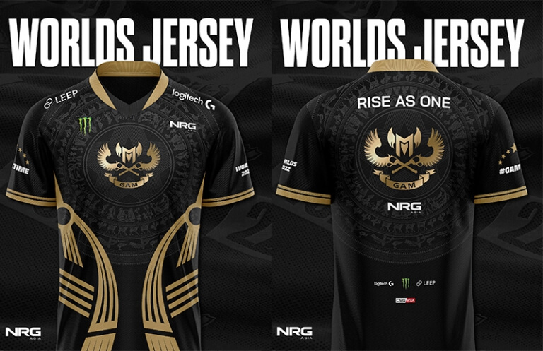 GAM Esports Worlds 2022 Player Jersey - The Gaming Wear